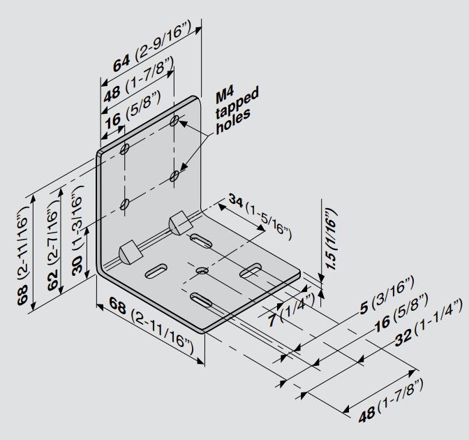 Blum Metabox Universal Drawer Bracket Set | Advanced Hardware Supply