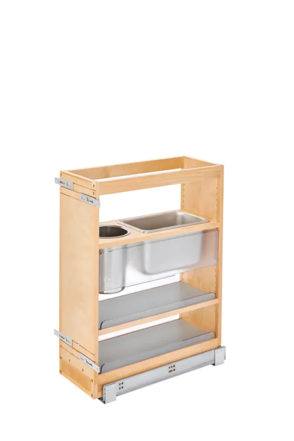 Rev-A-Shelf Pull-Out Vanity Grooming Organizer with Soft-Close Slide ...