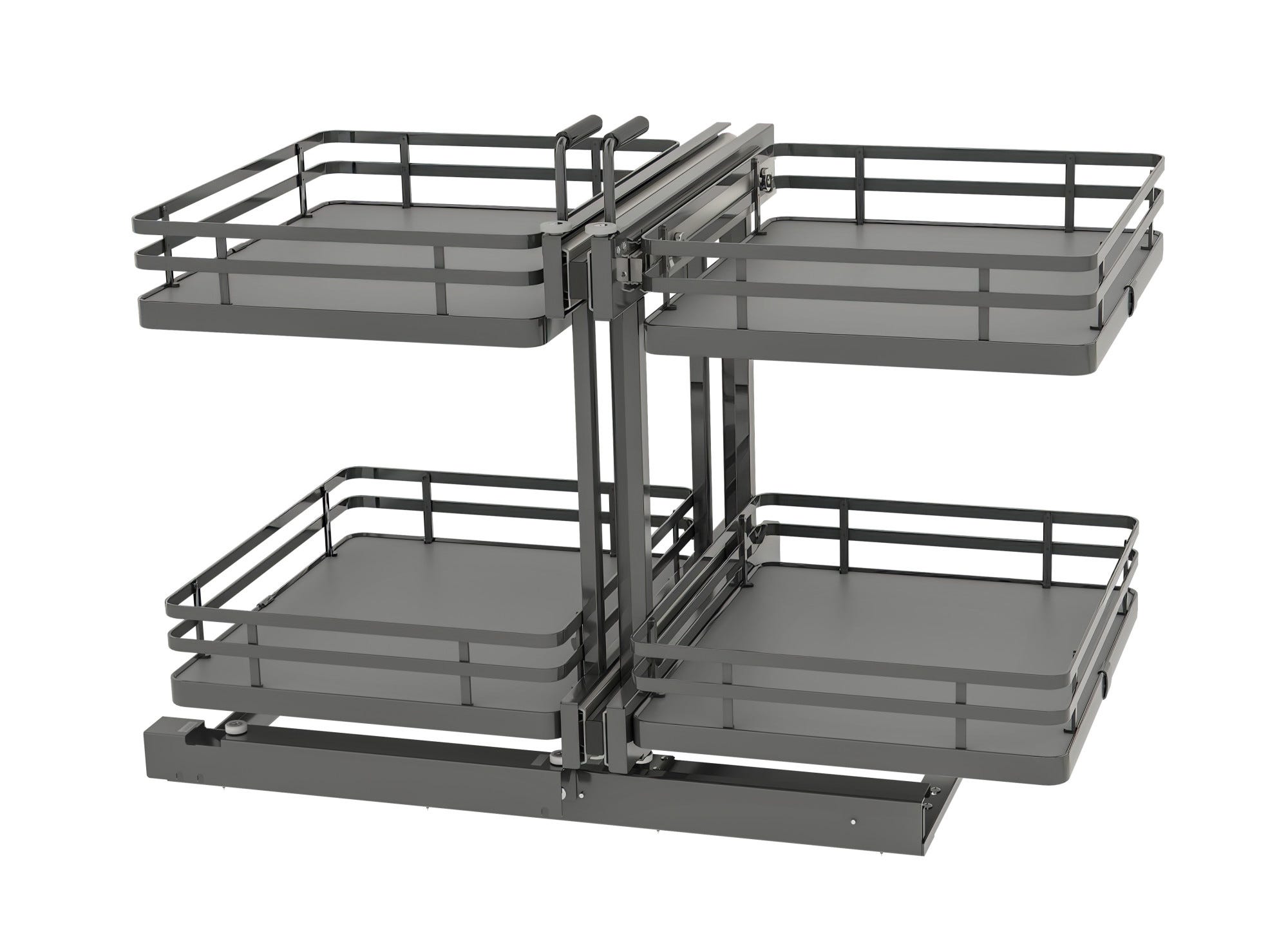 Rev-A-Shelf Elite 2 Tier Blind Corner Optimizer 18in Orion Gray ...